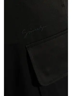 Givenchy Cotton Cargo Trousers - Black