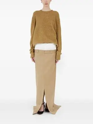 MAISON MARGIELA High-rise Maxi Skirt - Neutrals