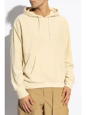 Givenchy Logo-embroidered Hoodie - Neutrals