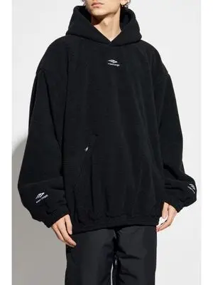Balenciaga Logo-embroidered Hoodie