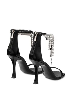 JIMMY CHOO 100mm Verity Sandals - Black