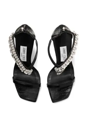 JIMMY CHOO 100mm Verity Sandals - Black