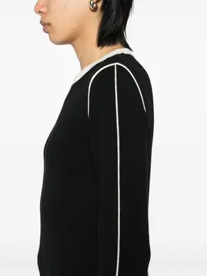 B+AB Contrast Trim Knit Sweatshirt
