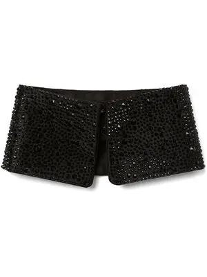Karl Lagerfeld Rhinestone Collar - Black