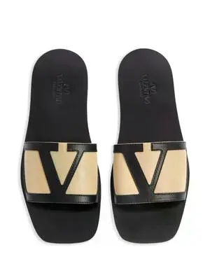 Valentino Garavani Viva Superstar Nappa Leather Slide Sandals
