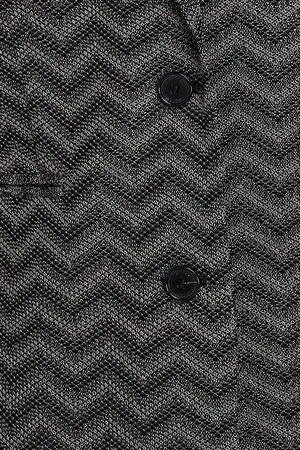 Missoni Crochet-knit Cotton Blazer - Anthracite