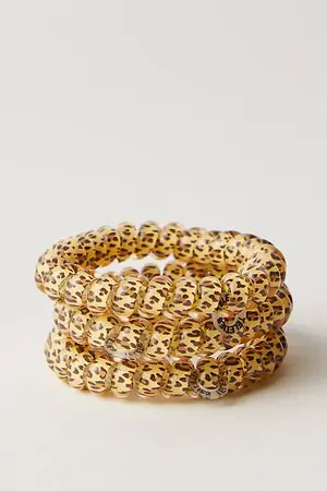 TELETIES Large Hair Tie Pack Leopard