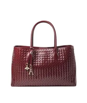 ASPINAL OF LONDON Woven Leather Tote Bag