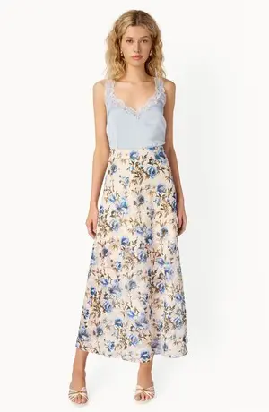 Cami Nyc Fernanda Lace Trim Silk Charmeuse Tank - Dew