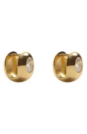 Argento Vivo Cubic Zirconia Hoop Earrings