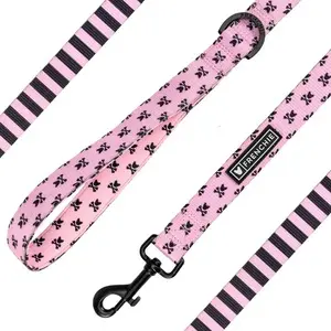 FRENCHIE Comfort Leash Pink Bad To The Bone