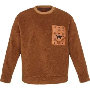 Mcm Monogram Pocket Fleece Sweatshirt