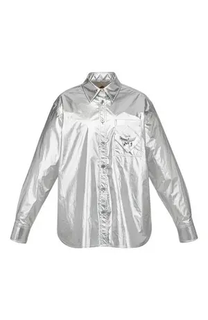 Mcm Oversized Metallic Shirt
