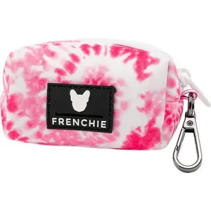 FRENCHIE Poo Bag Holder - Pink Tie Dye