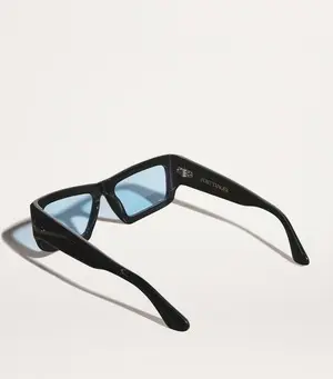 PORT TANGER Sabea Acetate Sunglasses - Black