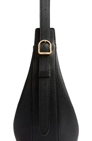 Khaite Augustina Suede Hobo Bag - Black