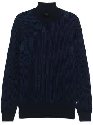 BOSS Half-neck Waffle Knit Sweater