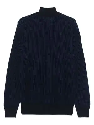 BOSS Half-neck Waffle Knit Sweater