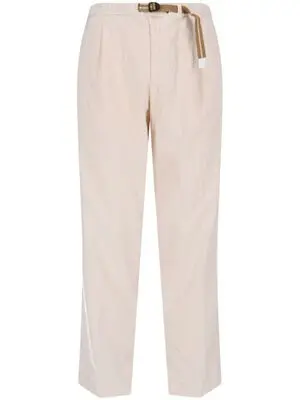 WHITE SAND Wide-ribbed Corduroy Trousers