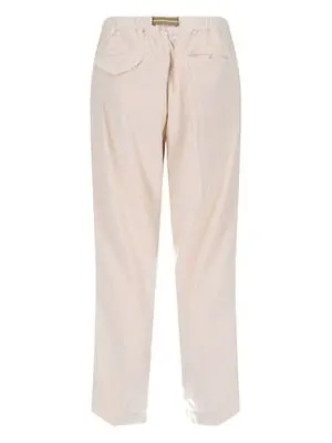 WHITE SAND Wide-ribbed Corduroy Trousers