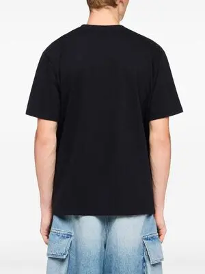 JW Anderson Logo-embroidered T-shirt - Black