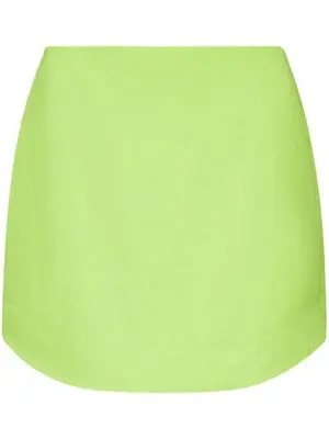 JW Anderson Curved-hem Mini Skirt - Green