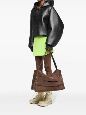 JW Anderson Curved-hem Mini Skirt - Green