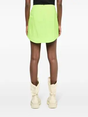 JW Anderson Curved-hem Mini Skirt - Green
