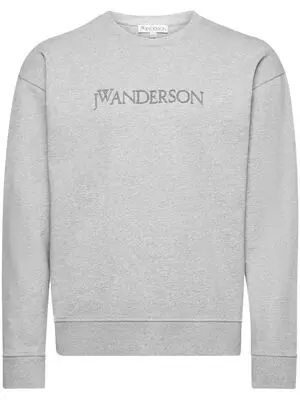 JW Anderson Logo-embroidered Sweatshirt - Grey