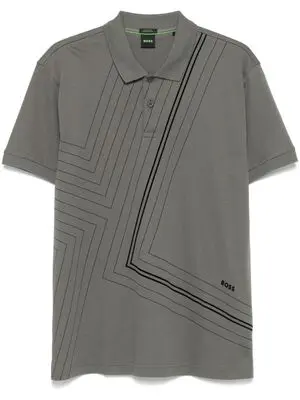 BOSS Stripe-print Polo Shirt