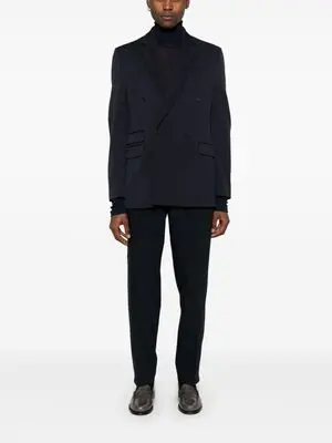 Emporio Armani Tapered Trousers - Blue