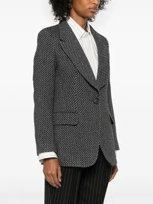Emporio Armani Single-breasted Knitted Blazer