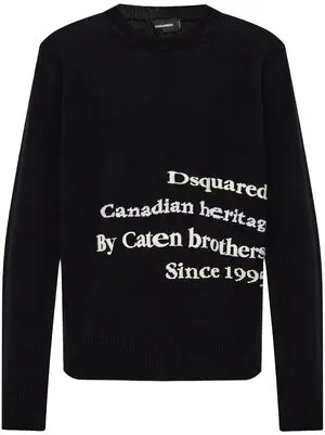 Dsquared2 Text-embroidered Sweater