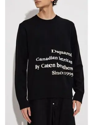 Dsquared2 Text-embroidered Sweater