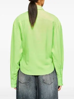JW Anderson Draped Twisted Shirt - Green