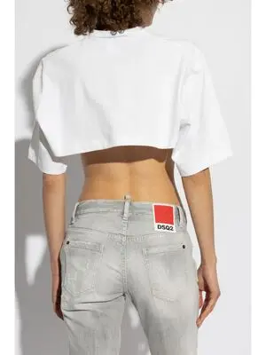 Dsquared2 Logo-embossed T-shirt - White
