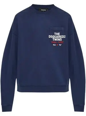 Dsquared2 Logo-print Sweatshirt - Blue
