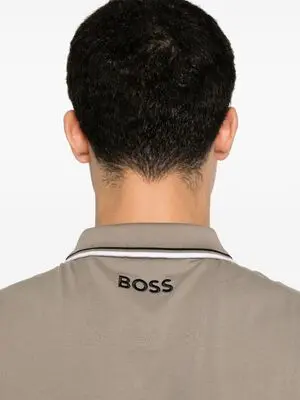 BOSS Logo-embroidered Polo Shirt