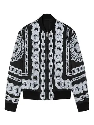 Versace Medusa Chains Reversible Bomber Jacket