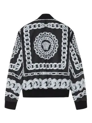 Versace Medusa Chains Reversible Bomber Jacket