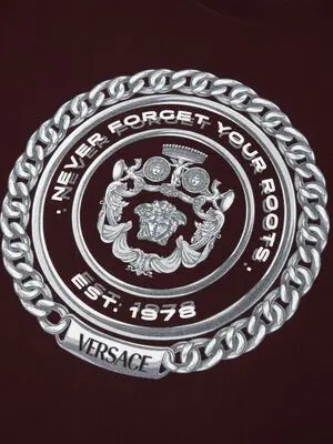 Versace Chain Crest T-shirt - Brown