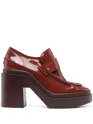Clergerie 100mm Netta Loafers - Red