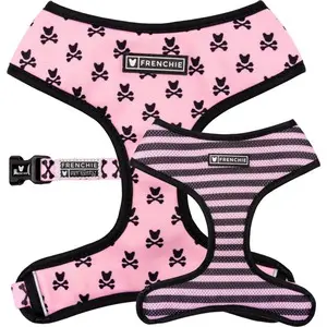 FRENCHIE Duo Reversible Harness - Pink Bad To The Bone