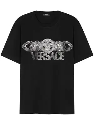 Versace Medusa On Chain T-shirt - Black