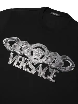 Versace Medusa On Chain T-shirt - Black