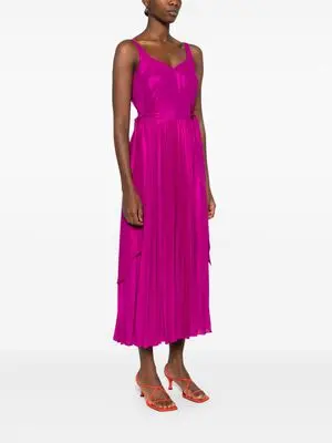 PARLOR Metallic-effect Maxi Dress