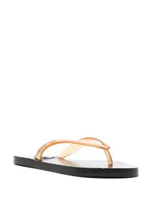 ANCIENT GREEK SANDALS Saionara Jelly Flip Flops - Brown