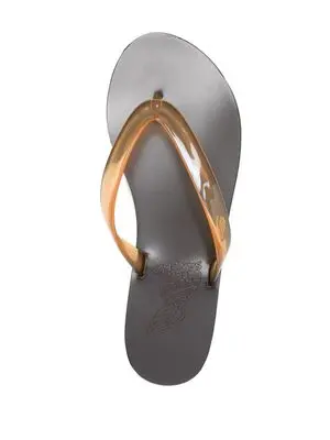 ANCIENT GREEK SANDALS Saionara Jelly Flip Flops - Brown