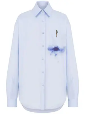 Moschino Blotch-print Shirt - Blue