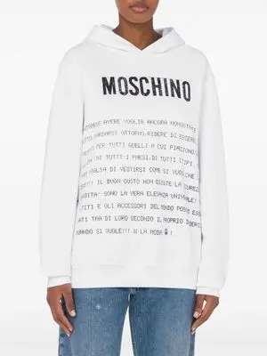 Moschino Text-print Hoodie